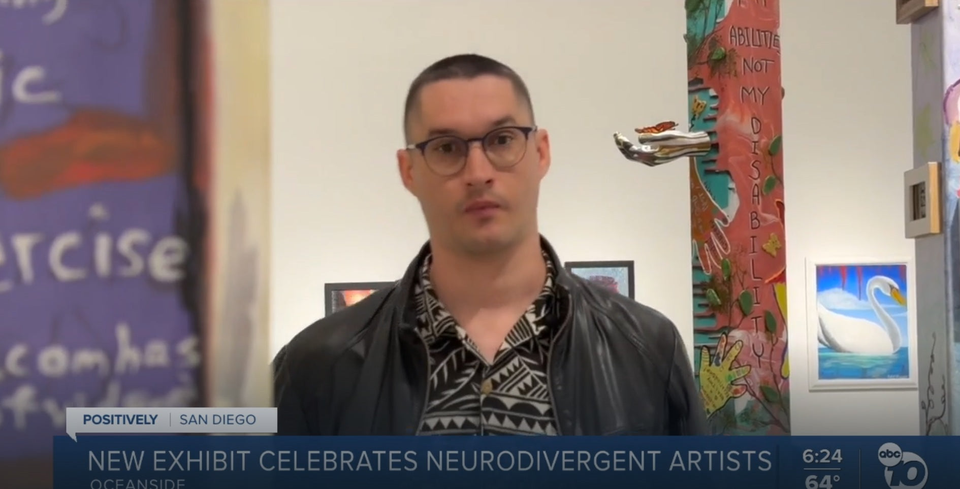 ABC 10News Interviews Austin Jones for "Art of Autism: A Different Len